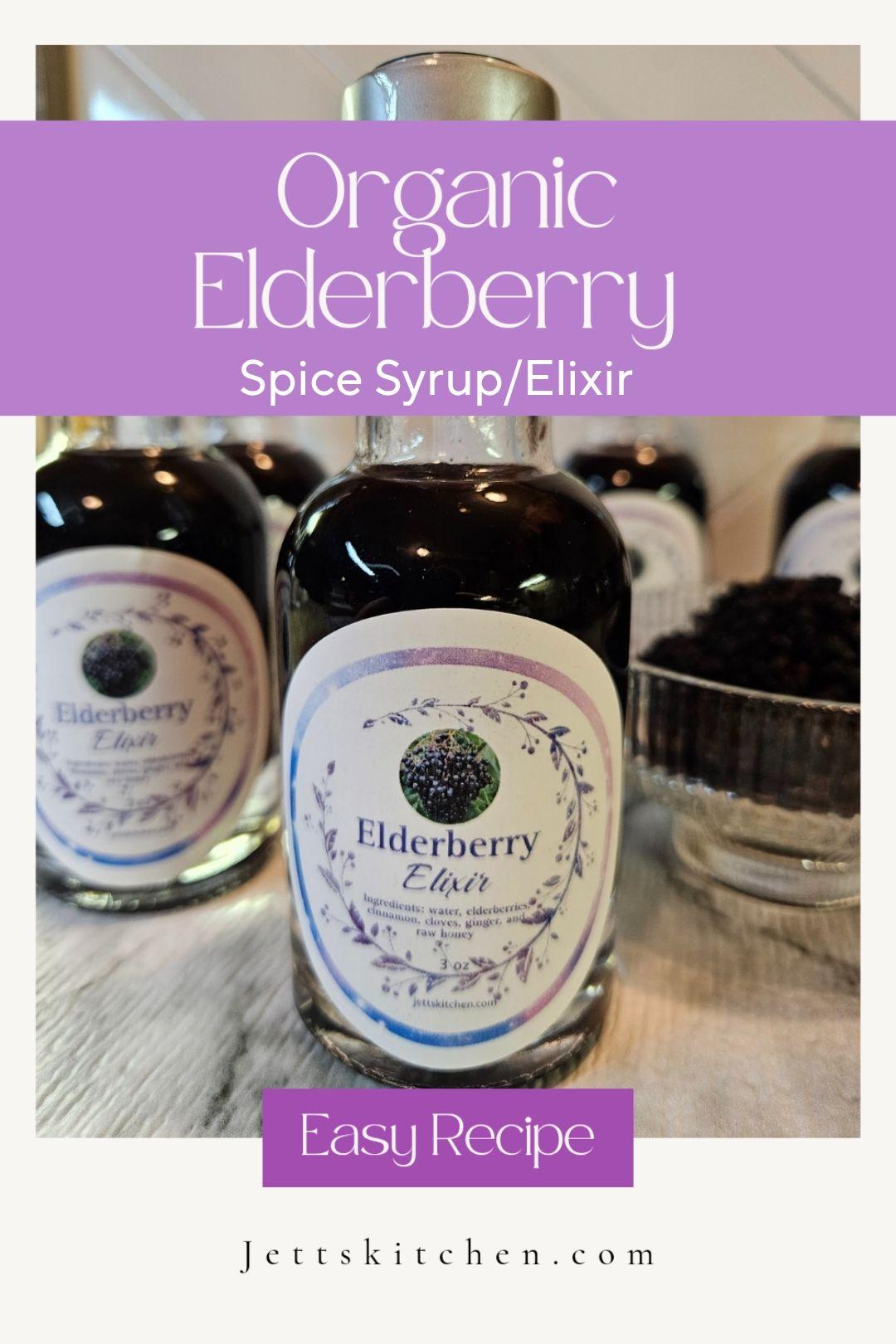 Organic Elderberry Spice Syrup Recipe - Jett's Kitchen